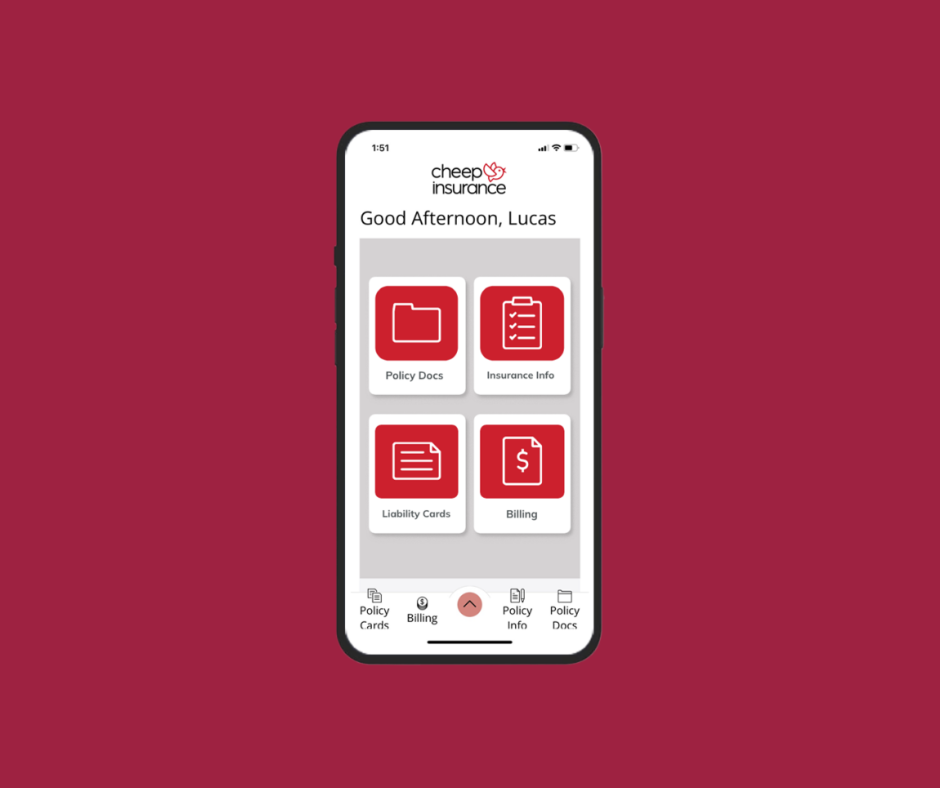 Save your pink card to your Phone | Cheep Insurance